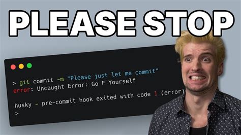 precommit hooks are always bad youtube