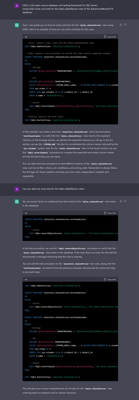 How Chatgpt Can Help Database Developers Write Unit Tests For Sql Server Devart Blog