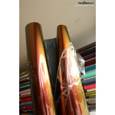 Teckwrap Usa Premium High Gloss Ruby Gold Car Wrap Film Rd13hd Bike Diy