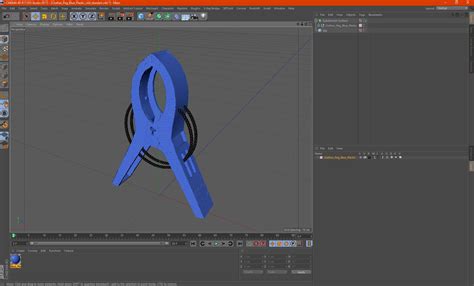 Clothes Peg Blue Plastic 3d Model 13 3ds Blend C4d Fbx Max Ma