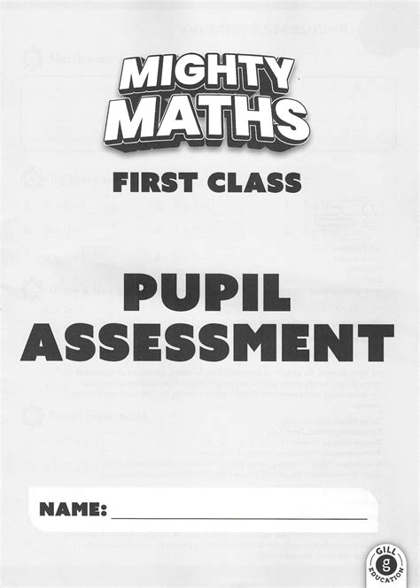 Mighty Maths Pupils Book And Assessment Book Set 1st Class