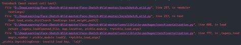 A Problem On Testing Issue Chaofengc Face Sketch Wild GitHub