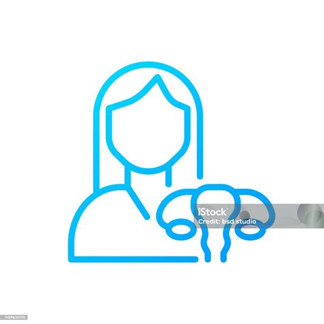 Gynaecology Pixel Perfect Gradient Linear Vector Icon Stock