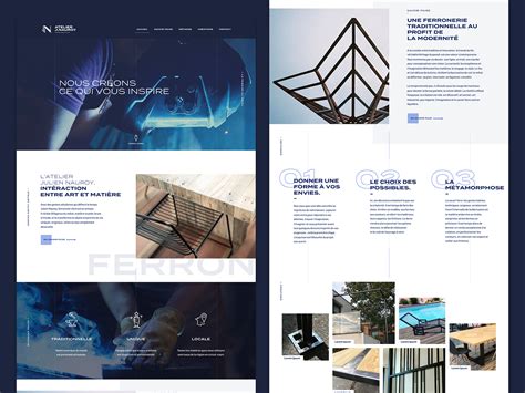 Julien Nauroy Onepage Website By Julien G Bailleux On Dribbble
