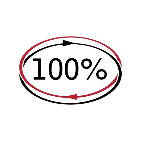 Premium Vector 100 Percent Icon Vector Illustration Design Template