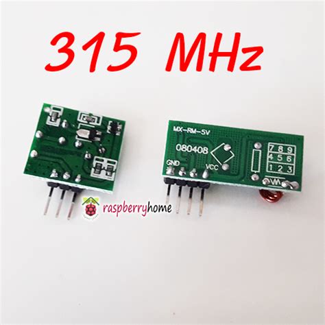 โมดูลไร้สาย 315 Mhz Rf Transmitter และ Receiver Moduleสำหรับ Arduino