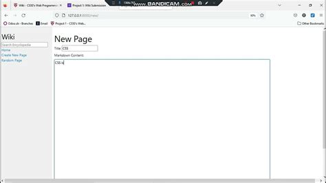 Cs50w Project1 Wiki Youtube
