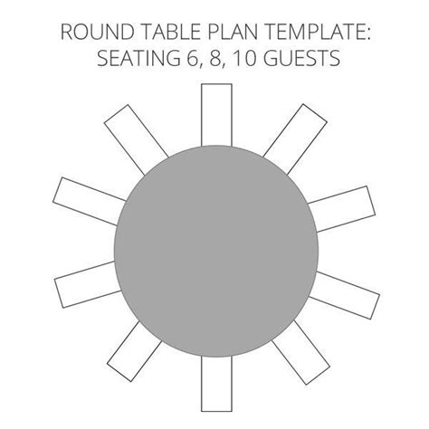 Round Table Wedding Seating Chart Template