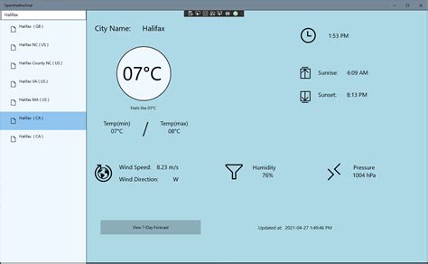 GitHub Robinsontaylor OpenWeatherApp A Group Project Written In C This App Allows You To