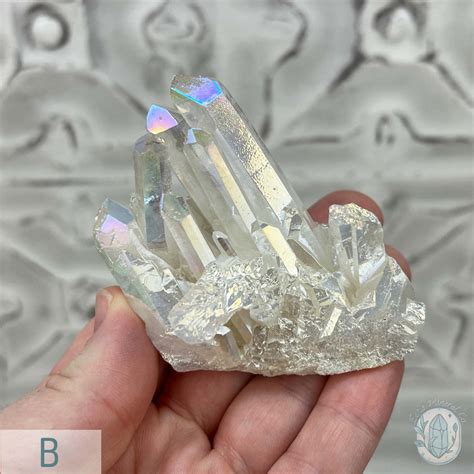 Angel Aura Clear Quartz Crystal Clusters Aura Quartz Available