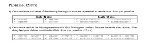 Solved Calculate The Decimal Values Of The Following