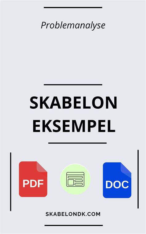 Problemanalyse Skabelon Eksempel