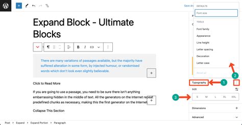 How To Use The Expand Block Ultimate Blocks