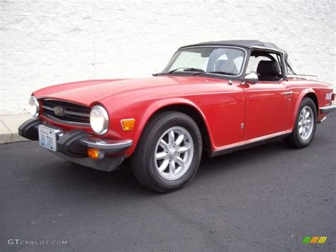1976 Pimento Red Triumph Tr6 Roadster 74039373 Car
