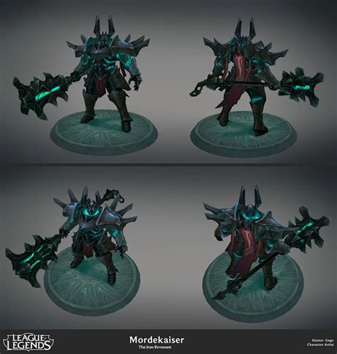 铁铠冥魂 莫德凯撒（游戏建模）拳头riot 角色设计“hunter Gage”画作 花瓣网
