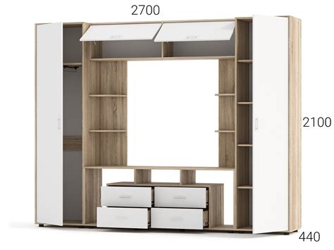 Стінка «Юта з полицями стильний та функціональний виріб