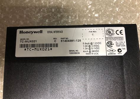 New And Original Honeywell Plc Tc Mux021 Serial Interface Module P N 51404391 125 Boxza