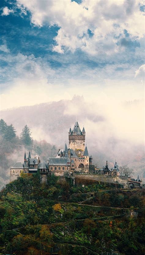 Castle Wallpaper For Phone Download A Fantasy City With A Castle And A