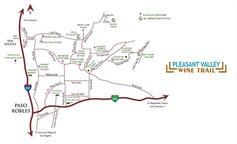 Paso Robles Wine Tasting Map Paso Robles Wine Tours Shared And Private