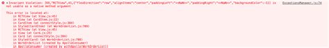 Error Malformed Class From Js Field Sizes Are Different While