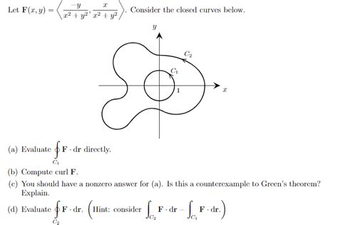Solved Let F X Y X2 Y2y X2 Y2x Consider The Closed Chegg Com
