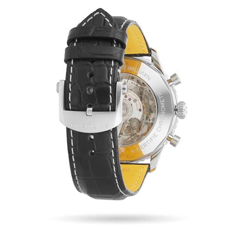 Breitling Navitimer B01 Chronograph 46 Stainless Steel Leather Strap