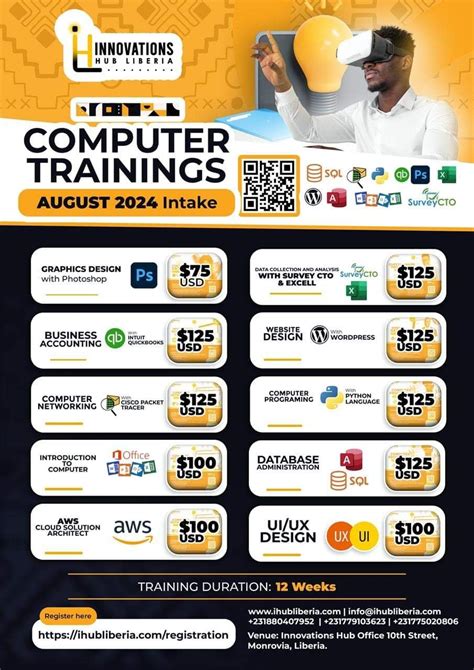 join innovations hub liberia for tech training philip bargin posted
