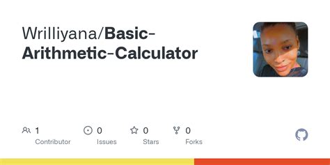 Github Wrilliyana Basic Arithmetic Calculator