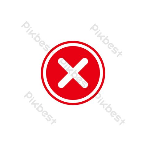 Red Error Icon Button Png Images Ai Free Download Pikbest
