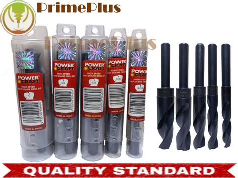 Original Powercraft Drill Bit Half Shank High Speed Heavyduty Sold Per