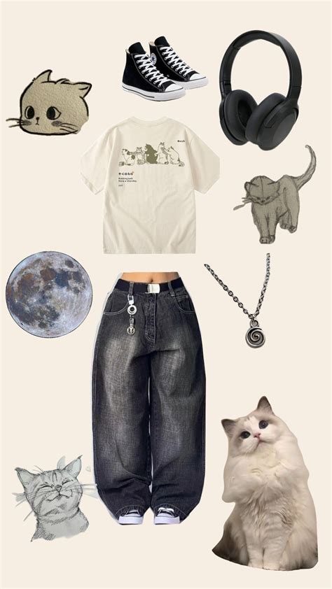 Outfit Cat Drawing Aesthetic Pinterest Shufflefyp Fyp Lady Cat