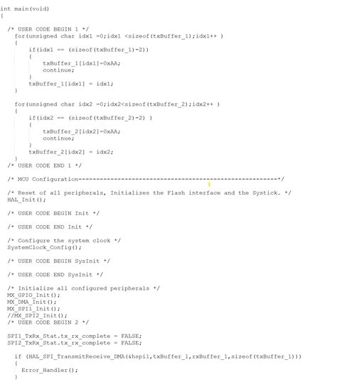 Start Of Dma Spi Slave Transmission Frame Is Not Stmicroelectronics Community