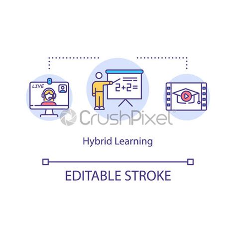 Synchronous Learning Concept Icon Stock Vector 2463230 Crushpixel