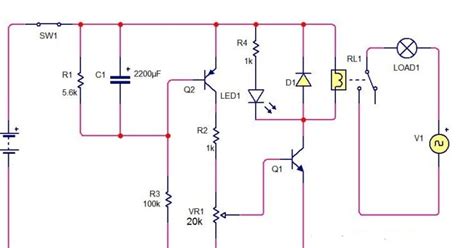 Delay ON Timer Circuit Using Transistor Iraqi Engineer