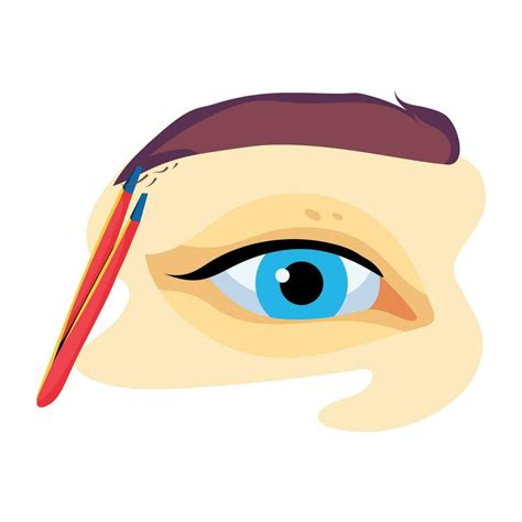 Trendy Plucking Eyebrows 34414069 Vector Art At Vecteezy