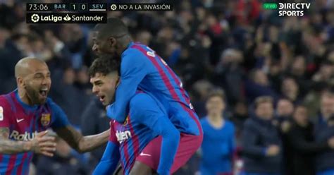 今天进球佩德里 巴塞罗那 vs 塞维利亚 date 诺坎普拉里加桑坦德体育场 Infobae