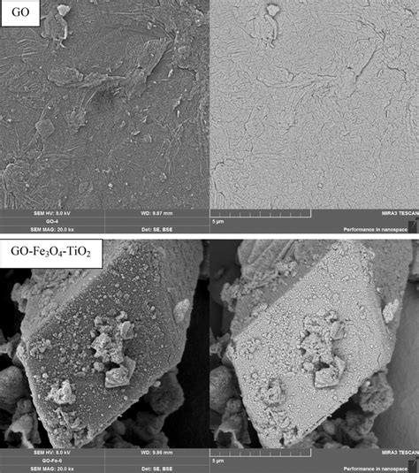 sem pictures of go and go fe3o4 tio2 download scientific diagram