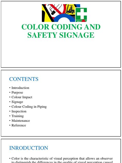 Safety Colour Codings Pdf Hazards Safety