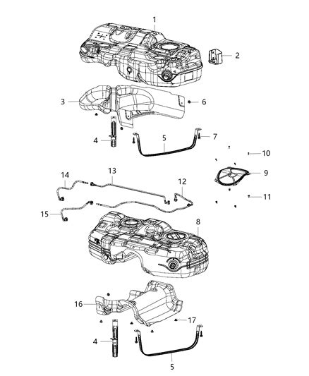 Fuel Tank 2019 Jeep Cherokee