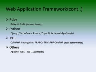 The Django Web Application Framework PPT