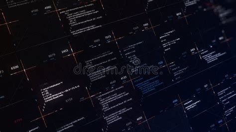 Software Developer Programming Code Running On Black Background