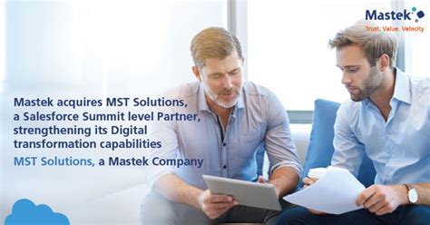 Mastek On Linkedin Mastek To Acquire Mst Solutions To Address Digital Transformation