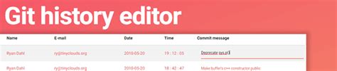 Modifier les informations d un commit avec Git History Editor Dév Web ShevArezo Blog