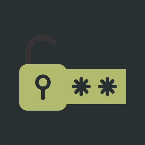 Passcode Lock I Vector Icon 41807222 Vector Art At Vecteezy
