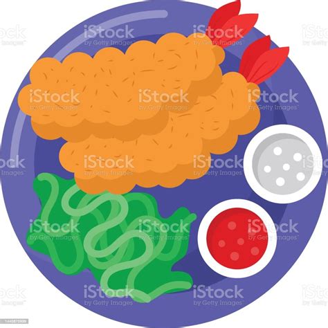 고추 마늘 새우 플래터 소스 개념 Freid 새우 벡터 컬러 아이콘 디자인 아시아 요리 기호 가장 인기 있는 요리 기호 길거리 음식 스톡 일러스트 곁들이는 요리에 대한 스톡