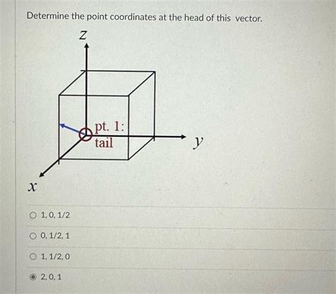 Solved Determine The Point Coordinates At The Head Of This Chegg