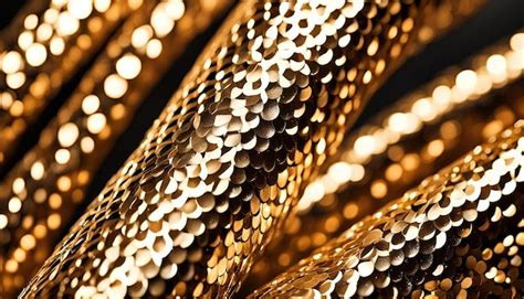 Glittering Sequin Texture Premium Ai Generated Image