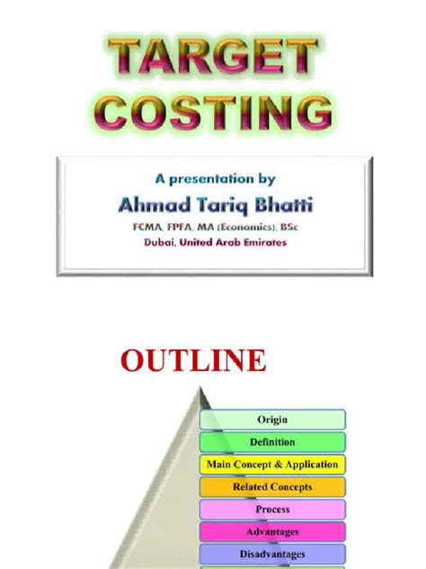 Target Costing Ahmad Thoriq Pdf