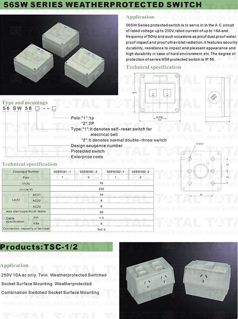 Weatherproof Isolating Switch