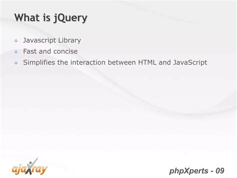 Jquery Tutorial Ppt
